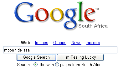 Internet Explorer - Using GOOGLE